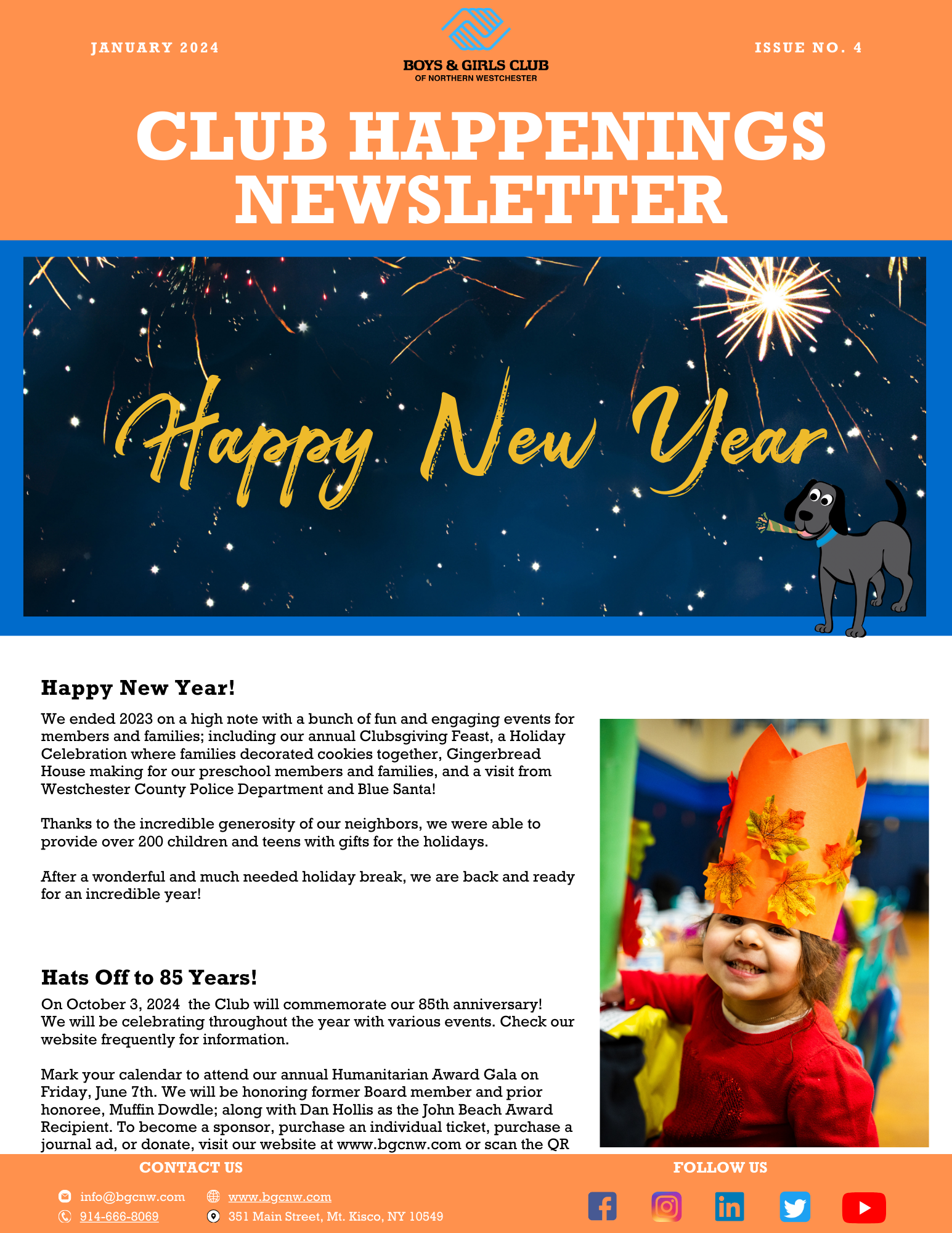 Club Happenings Newsletter - BOYS & GIRLS CLUB
