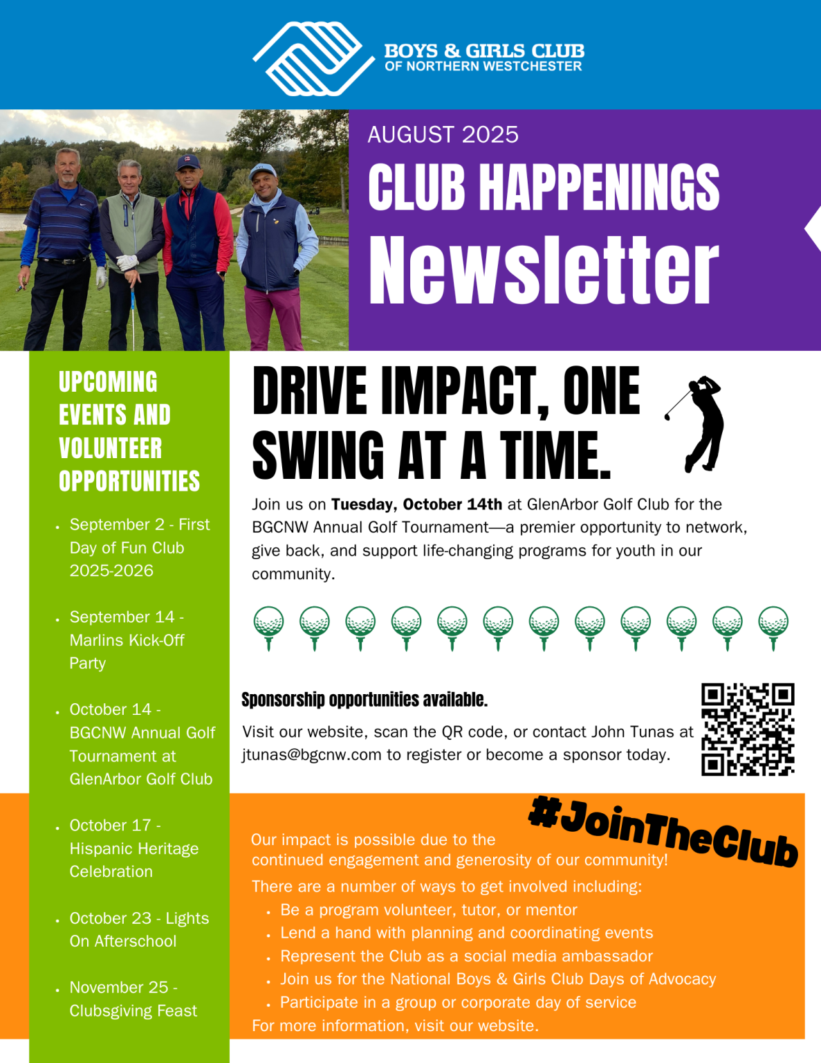 Club Happenings Newsletter - BOYS & GIRLS CLUB